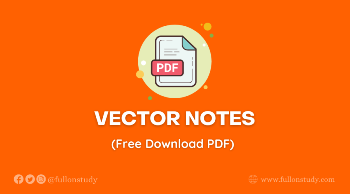 Vector Notes PDF: Handwritten Notes (Free Download)