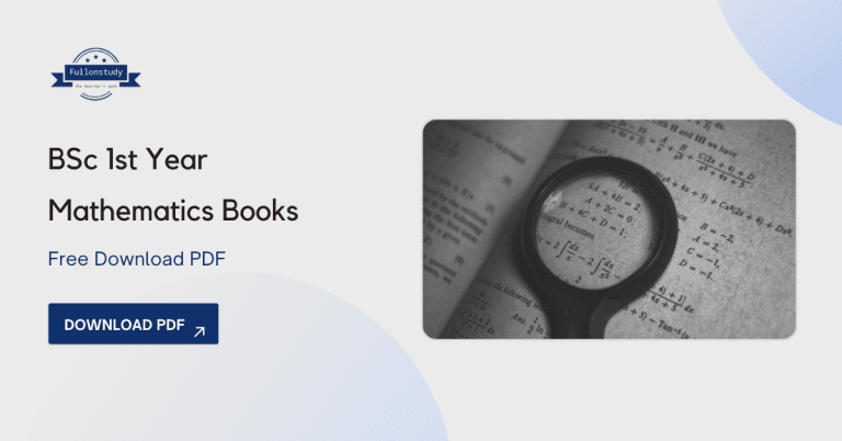 BSc 1st Year Mathematics Books 2024 (Free Download PDF)