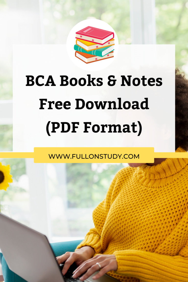 BCA Books & Notes 2026: Download PDF (1st, 2nd & 3rd Year)